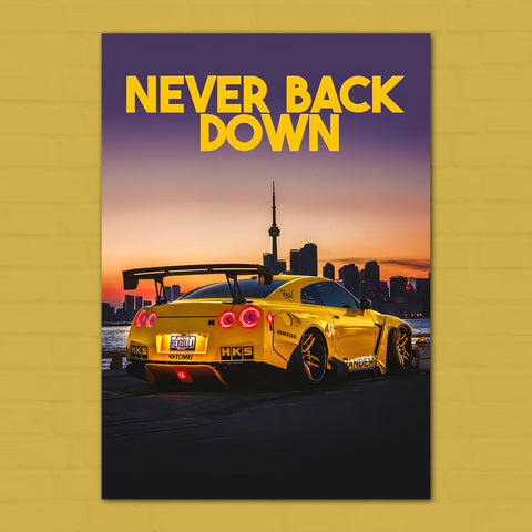 Never Back Down Poster – Frame Kro