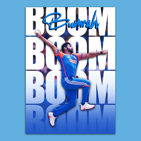 Boomm Boom Bumrah Poster – Frame Kro
