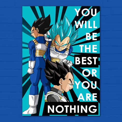 Vegeta Quote Poster – Frame Kro