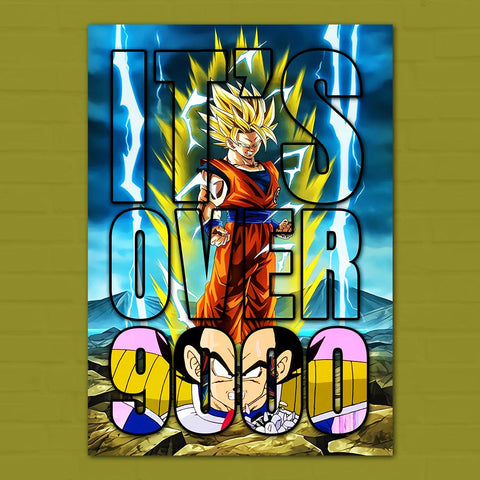 Its Over 9000 Poster – Frame Kro