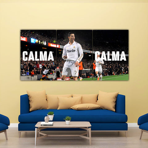 Ronaldo Calma Calma Split Poster – Frame Kro