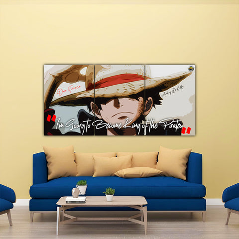 Luffy Quote Split Poster – Frame Kro