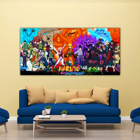 Naruto All Character Split Poster – Frame Kro