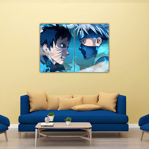 Kakashi Obito Split Posters 2-Panel – Frame Kro