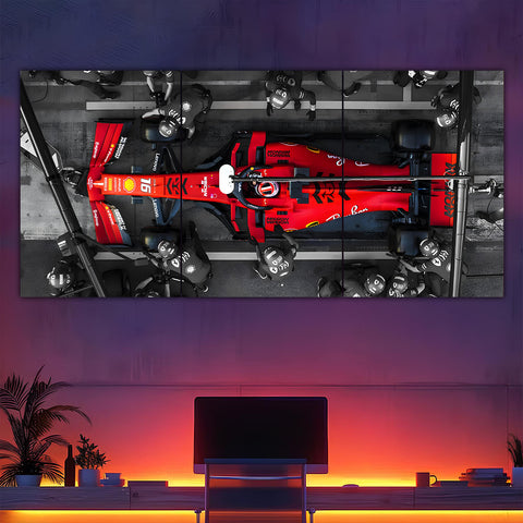 Pit Stop Split Poster | F1 | – Frame Kro