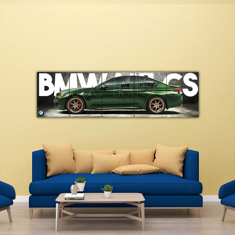 BMW M5 CS 5 Panel Split Poster – Frame Kro