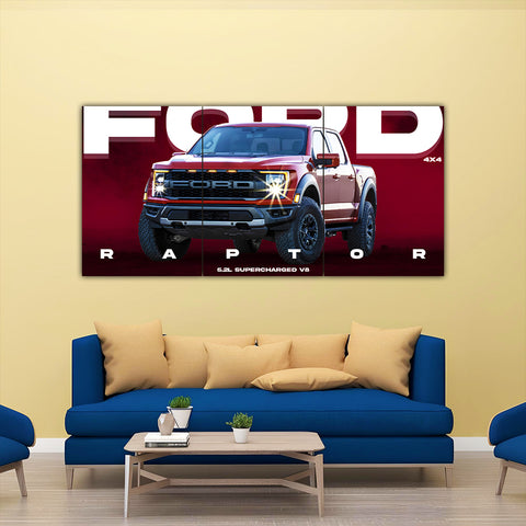 Ford Raptor Split Poster – Frame Kro
